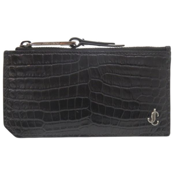 ■商品情報[管理番号]8B0785BP4k22[ブランド]ジミーチュウ（JIMMY CHOO）[タイプ]フラグメントケース[対象]レディース[カラー]ブラック[金具]シルバー[モデル]CASEY[生産国]イタリア[サイズ]W約14cm x ...
