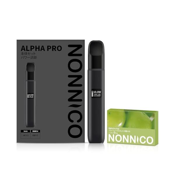 【NONNICO Alpha Pro新登場】老舗電子タバコブランドNONNICOのAlphaシリーズが待望の進化！新登場のAlpha Proは、多機能を搭載し、より豊かなVAPE体験を提供します。洗練されたデザインと使いやすさを兼ね備え、ど...