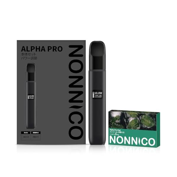 【NONNICO Alpha Pro新登場】老舗電子タバコブランドNONNICOのAlphaシリーズが待望の進化！新登場のAlpha Proは、多機能を搭載し、より豊かなVAPE体験を提供します。洗練されたデザインと使いやすさを兼ね備え、ど...