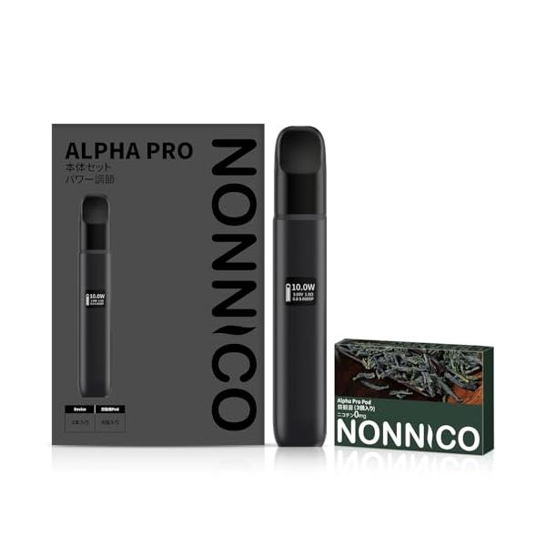 【NONNICO Alpha Pro新登場】老舗電子タバコブランドNONNICOのAlphaシリーズが待望の進化！新登場のAlpha Proは、多機能を搭載し、より豊かなVAPE体験を提供します。洗練されたデザインと使いやすさを兼ね備え、ど...