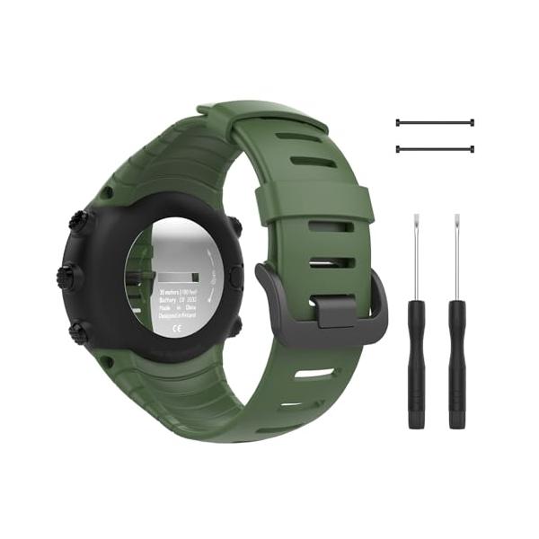 高品質、スタイリッシュ、丈夫で、脱着することは便利です。TPU製なので、バンドがソフトで、手触りがよいです。拭きやすい。水洗いができます。手首のサイズは 5.51インチ（140mm）-9.06インチ(230mm)が調整できます。ねじ回しとバ...