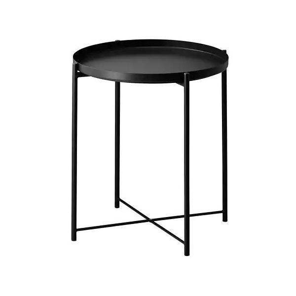 トレイは取り外してお盆として使えますトレイの縁が立ち上がっているので、載せたものが滑り落ちず、持ち運びが簡単です粉体塗装のスチール製なので、耐久性に優れ、お手入れが簡単ですソファの前からお気に入りのアームチェアの前へなど、テーブルごと移動す...