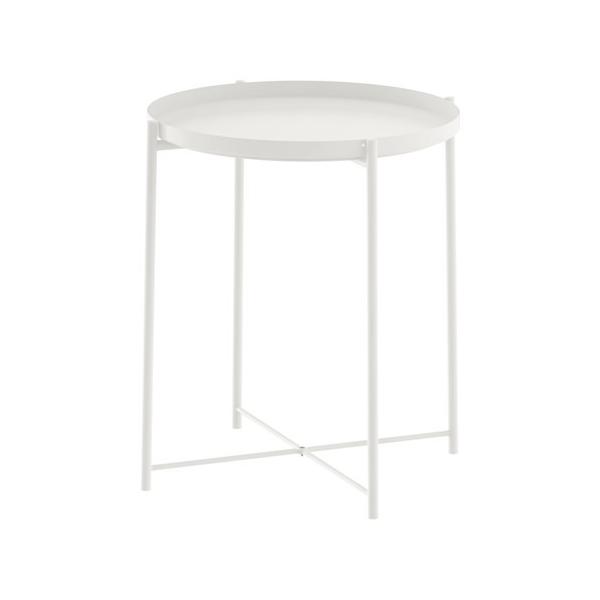 トレイは取り外してお盆として使えますトレイの縁が立ち上がっているので、載せたものが滑り落ちず、持ち運びが簡単です粉体塗装のスチール製なので、耐久性に優れ、お手入れが簡単ですソファの前からお気に入りのアームチェアの前へなど、テーブルごと移動す...