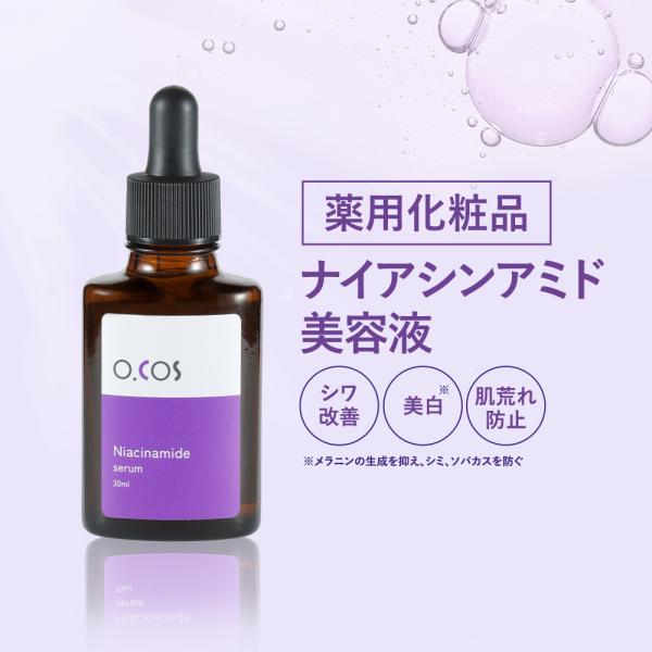 ・商品名ナイアシンアミド美容液　30ml・使用方法適量をとり、気になる部分に塗布してください。・特徴有効成分：ナイアシンアミド トラネキサム酸 グリチルリチン酸2KWブライトニング+シワ改善のトリプル有効成の医薬部外品処方。その他、保湿、ブ...