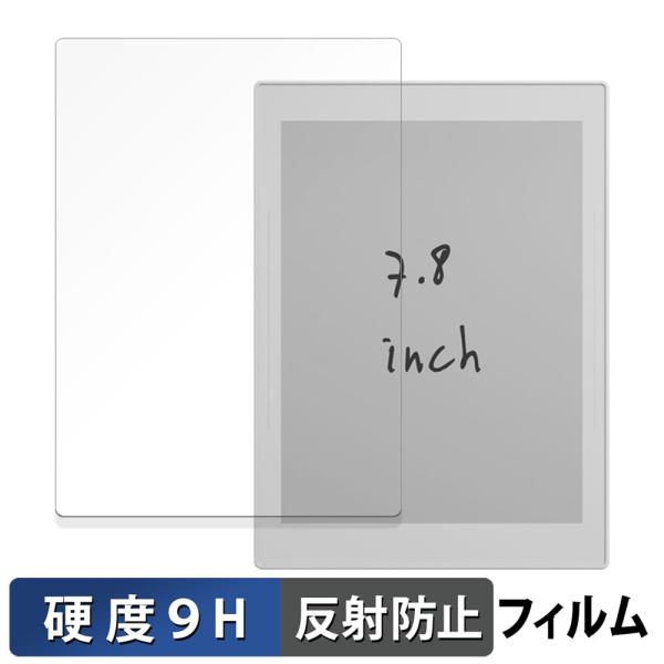 ◎画面保護表面硬度はガラスフィルムと同等の9Hですが、しなやかな柔軟性がある「超ハードコートPETフィルム」なので衝撃を受けても割れません。◎アンチグレア本製品には、アンチグレア加工が施されているので、蛍光灯や日光等による反射が効果的に抑え...