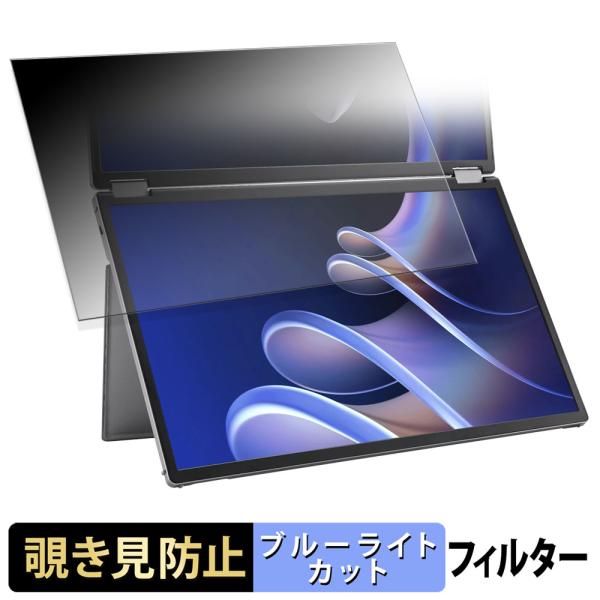 ※本商品は　保護フィルムであり、モニターではありません。◎覗き見防止正面からの見やすさは損なわず、横からの覗き見による情報漏洩を気にせず安心して使う事ができます。スクリーンの正面を中心に約60度(左右各30度)より外の角 からは画面が真黒に...