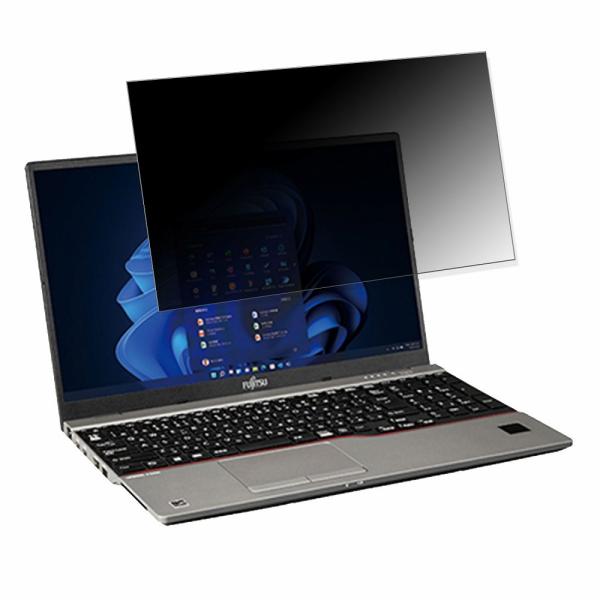 ◎覗き見防止画面の正面を中心に60°より外の角度からは画面が真っ黒に見えるプライバシーフィルターです。正面からの見やすさは損ない一方で、オフィス・カフェ・新幹線・飛行機等において横からの覗き見を防止することが出来ます。◎ブルーライトカット本...