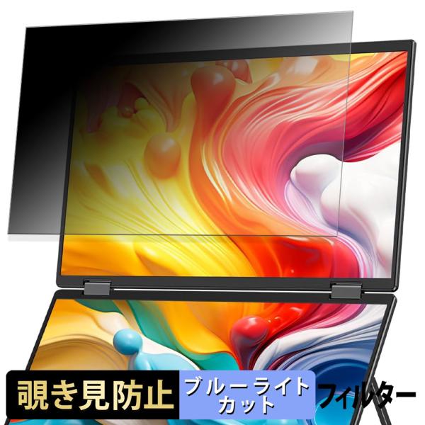 ※本商品は　保護フィルムであり、モニターではありません。◎覗き見防止正面からの見やすさは損なわず、横からの覗き見による情報漏洩を気にせず安心して使う事ができます。スクリーンの正面を中心に約60度（左右各30度）より外の角 からは画面が真黒に...