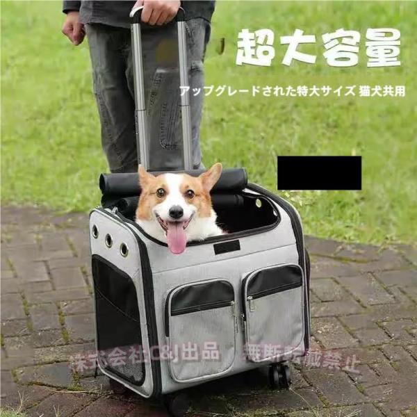 ■セット内容・3点セット・本体・マット・キャスター(×4)使い方いろいろ！ペットキャリー猫・小型犬 耐荷重：15kg3wayで使えるPET CARRYペットキャリー＼おでかけ楽々／＼こんな時に大活躍！／SCENE通院や旅行などのちょっとした...