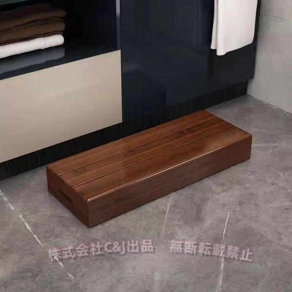 ●内容・玄関での上り下り時足腰の負担を和らげます。●仕様【カラ~】ブラウン【材質】天然木（ラバーウッド）　アジャスター/ゴム【商品サイズ】幅40×奥行き30×高さ11cm幅60×奥行き30×高さ11cm