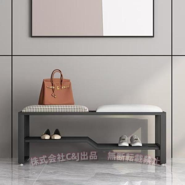 1.材質：鉄の精密溶接が好ましく、構造フレームは安定してしっかりしており、安定性が強く、耐荷重能力が強いです。2.サイズ：長さ60/80/100/120×幅35×高さ45cm。3.毎日廊下で靴の山が増えているように見える場合は、このシックな...