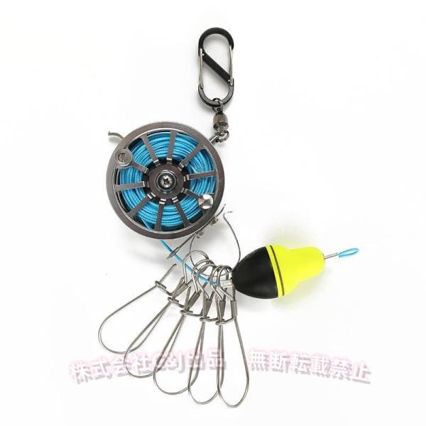 ??【完全なツール、使いやすい】1セットには5つのロックバックル、釣り用フロート、カラビナが含まれます。フロートのデザイン、目を引く色、見つけるのに便利。??【線が長いの】7mのPEラインは結ばれても魚を水中に留めるのに十分な長さがあるため...