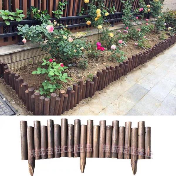 ?? 【最高のデザイン】 - 半円形の木棒は、3次元の感覚、丸みを帯びた外観、そしてより美しい外観をしています。上の面取りされたデザインは農村生活の感覚を加え、それは庭や花から芝生を完全に隔離することができます。?? 【高品質の素材】 - ...