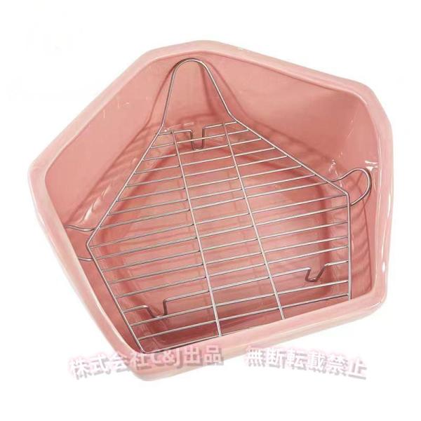 大型ウサギのゴミ箱五角形のウサギのおとりコーナーのトイレのトイレのトイレのトイレの陶磁器の抗のための大きなペットパンのための大きなペットのパン、ガレサ