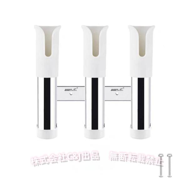 【上質な素材】このロッドホルダーはアクリルポリマーと316ステンレス鋼材料製で、長期間使用できます、耐久性が高く環境に優しい、輸送中または保管中に損傷を受けないようにする。【適用対象】埋め込み式やレール式のポールフレームを取り付けることがで...