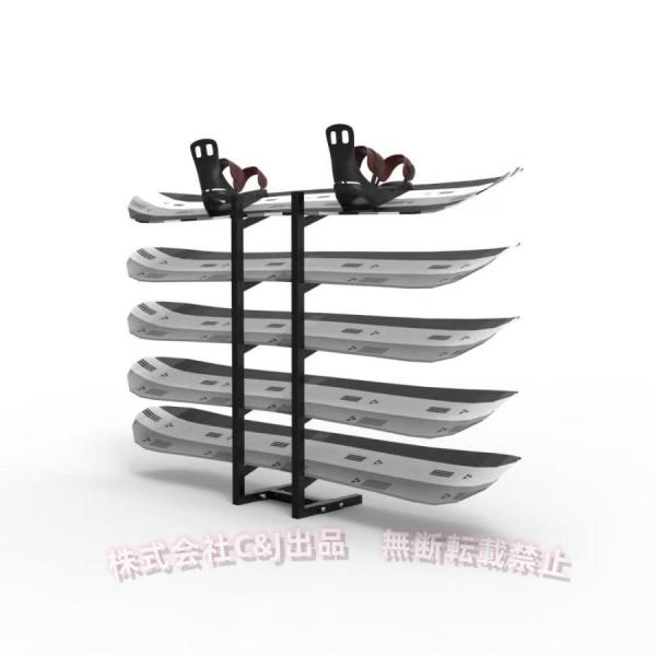 【丈夫で耐久性】：金属を使用し、表面は酸化防止と防水塗装層でコーティングされており、安定して耐久性があります。 家庭、ジム、スタジオ、または商用利用に最適です。【スタンディングスノーボードホルダー】：乱雑なスノーボードを配置するだけでなく、...