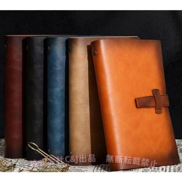 【天然革の高級感】美しい牛革を使用したA5サイズのシステム手帳です。牛革ならではの柔らかい手触りと高級な質感が魅力です。天然革を使ったため・同じパターンの手帳がない点もポイントです。革本来の魅力を堪能できるアイテムで・血筋痕やシワが使い込む...