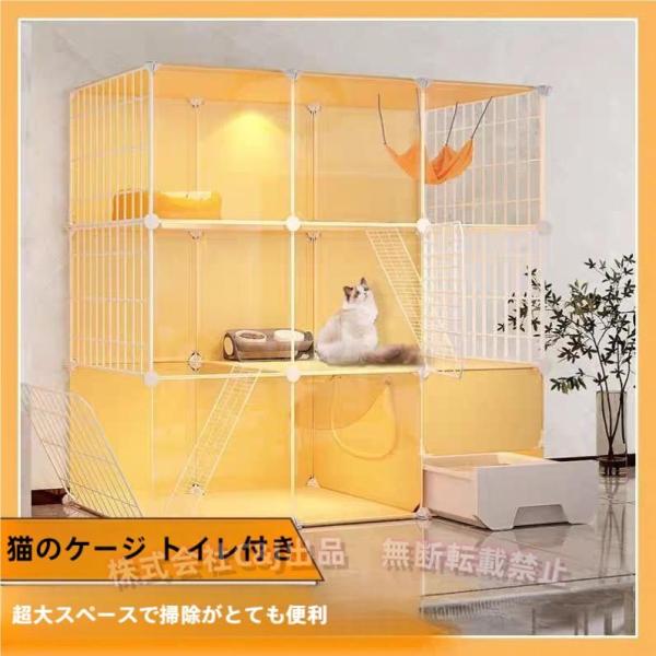 ＃ご注意：大型商品の運輸中による少し塗装落ちや凹みなど状況がある恐れがございます。これらの理由による返品は受け付けません。金属でできているため、安定性に優れています。通常のペット用フェンスと比べると自由性が高く、犬、猫をはじめ、ウサギ、モル...