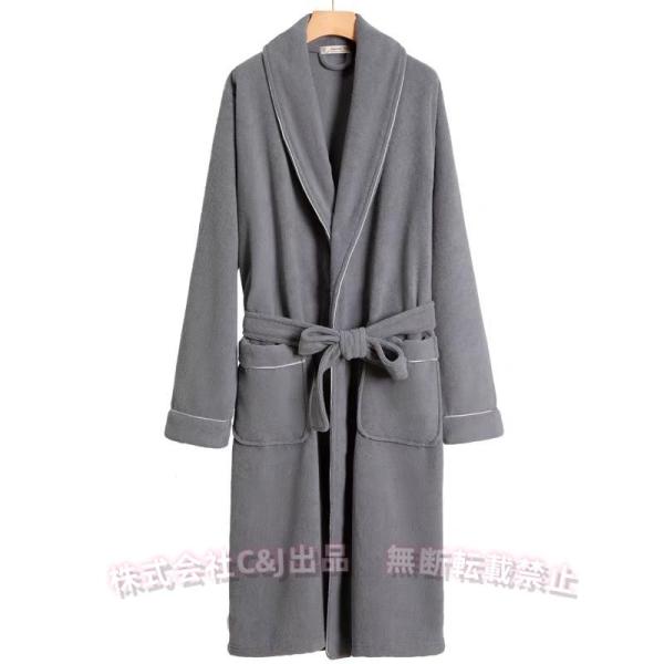 ◆素材：ポリエステルバスローブ ルームウェア メンズ レディース 男女兼用 春夏秋 ロング丈 ガウン パジャマ 部屋着 ペア カップル 大きいサイズ 部屋着 寝巻き お風呂上がり 単品一点●輸送上の都合上、商品に多少の傷、汚れ等が付く場合が...