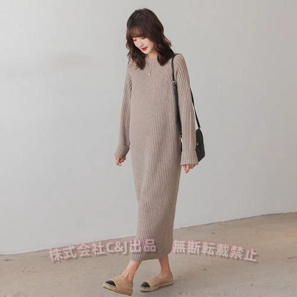 バ ス ト：94     着    丈：115   身幅（ウエスト部）：47cm商品情報シンプルなニットワンピースなので、お仕事やプライベートなどはもちろんお宮参りなどのセレモニーシーンでも活躍してくれます。伸縮性が高く手触りのいい素材で着...