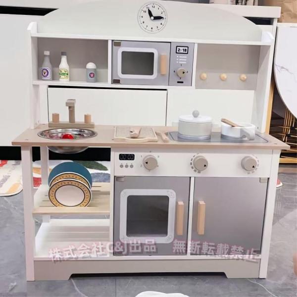 素材：MDFカラー：グレー商品サイズ：66*30*90cm重量（N.W.）：8.5kg重量（G.W.）：9.5kg組立品/完成品：組立品この商品について：◎01 掛け収納◎02 二つのコンロ◎03 コンロのツマミ◎04 オーブンデザイン◎0...