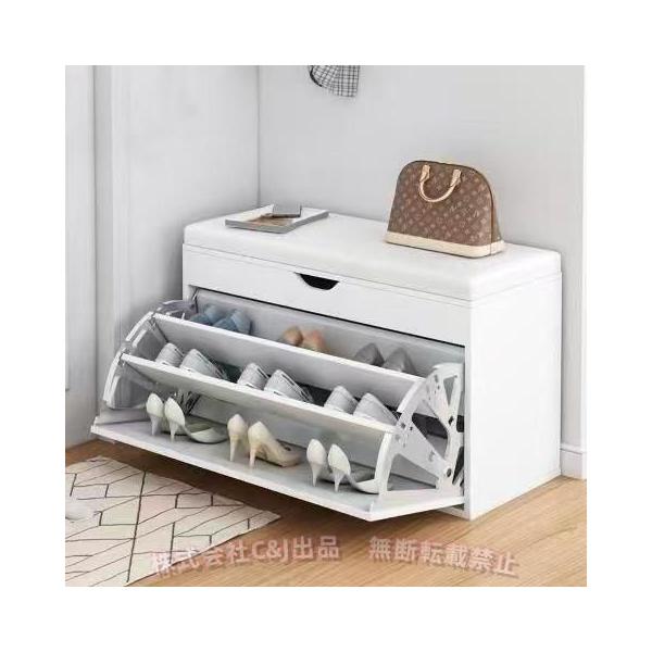 玄関ベンチ 収納ベンチ 幅60×奥行34×高さ50cm 玄関椅子 天然木製 長椅子 ベンチいすダイニング 腰掛け 靴棚 靴入れ 収納ベンチシューズラック 自宅 玄関椅子