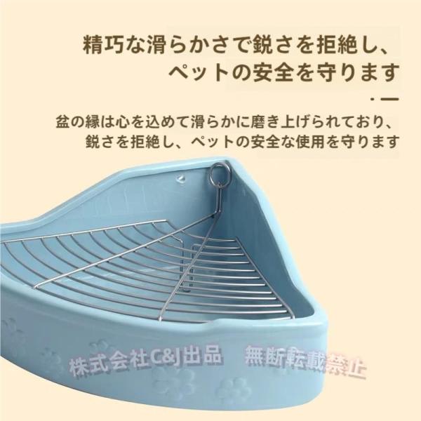 大型ウサギのゴミ箱五角形のウサギのおとりコーナーのトイレのトイレのトイレのトイレの陶磁器の抗のための大きなペットパンのための大きなペットのパン、ガレサ