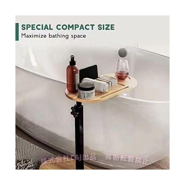 【製品仕様】寸法：幅36 x 奥行22 x 高い42?82cmです。厚みのある金属管と厚みのあるMDF木の板で作られた頑丈な「C」構造は、頑丈で安定しています。【高さ調節可能】サイドテーブルの高さは42?82cmの間で調整できます。調節回転...