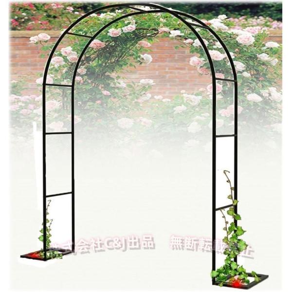 【簡単設置のフラワーアーチ】工具不要で手軽に設置できる本格アーチ！シンプルな形状で、植物がより引き立ちます！組み立ては継ぎ足し式で簡単！【材質】太い鉄管は耐久性があり、高温時にブドウの木を傷つけないように樹脂とプラスチック材料で包まれてコー...