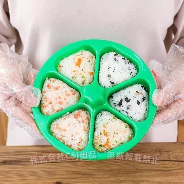 商品のサイズ：20 * 20 * 4 cmおにぎりをたくさん作りたい行楽シーズンやパーティー、手早く作りたい朝のお弁当作りなどにもお役立ち！.環境にやさしい食品グレードのPP素材を使用します。毒性がなく、味がなく、安全で信頼性の高い使用方法...