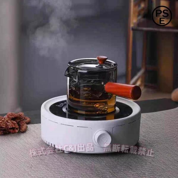 材質：PC電圧：110 V出力：800 Wカラー:ホワイトサイズ：直径20.5 cm段階パワー：一段階　400W二段階　800Wプレート：直径17 cm高さ7 cm使用方法：回転ノブ適用ポット:すべての耐高温器お茶を沸かすのが便利で、2段で...