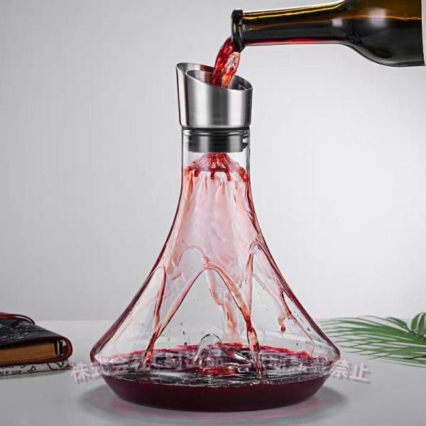 ホームパーティーワインギフト用の手吹きワインデキャンタークリスタルガラス