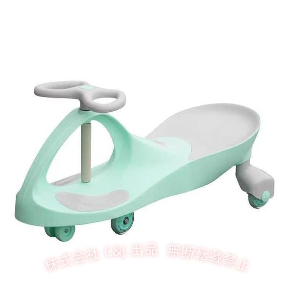 ★組み立てた状態でお届けしますので・すぐにご使用いただけます★■淡いピンク　パステルカラー　シャーベットカラー 　ベビーカラー　おもちゃの車■大人気のスイングカーに新色登場?■簡単なハンドル操作だけで進む不思議なエコカー！■ハンドルを動かす...