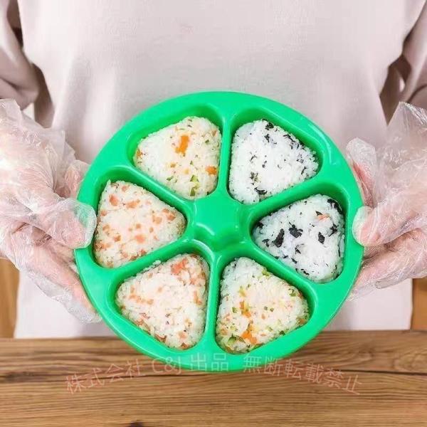 商品のサイズ：20 * 20 * 4 cmおにぎりをたくさん作りたい行楽シーズンやパーティー、手早く作りたい朝のお弁当作りなどにもお役立ち！.環境にやさしい食品グレードのPP素材を使用します。毒性がなく、味がなく、安全で信頼性の高い使用方法...