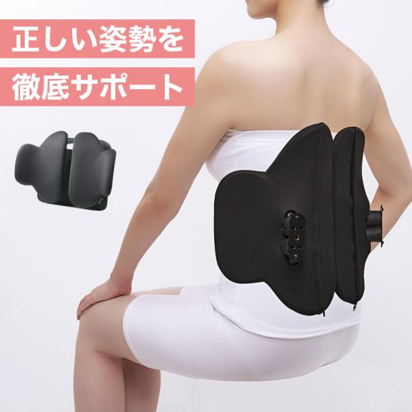 いつもの椅子に取り付けて座るだけ！包みこむように美姿勢へ 爆買