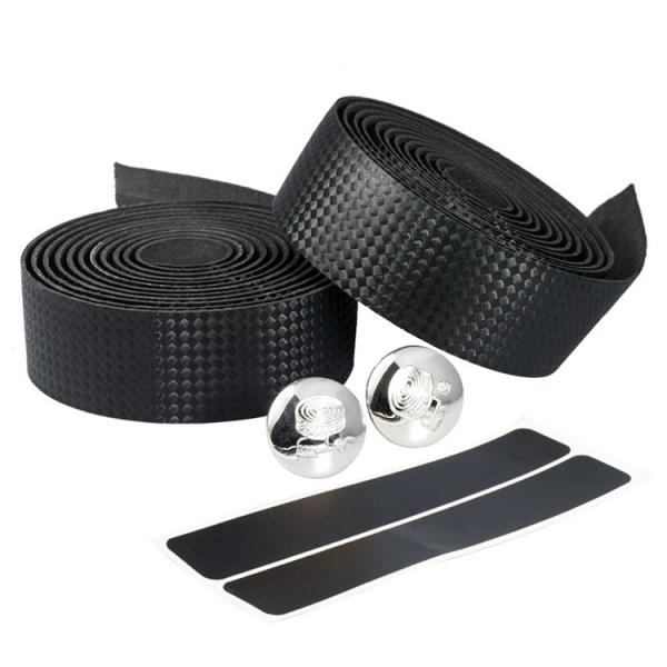 商品特徴：適度な弾力があるEVAフォーム素材製で、滑りにくく握りやすい、幅約3cmのバーテープ×2本セットです。端側を薄くした台形のテープ断面で巻きやすく、表面の仕上がりもフラットになります。裏面に粘着テープが付いていないタイプなので、巻き...