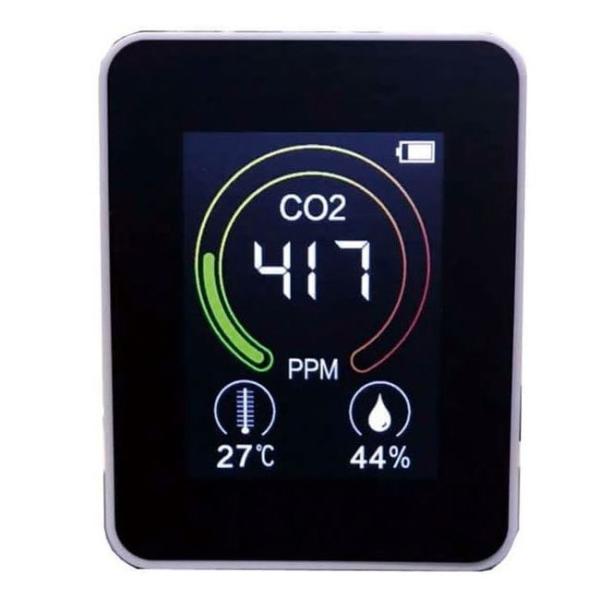 感染症対策にはこまめな換気が必要です。二酸化炭素濃度(CO2濃度)は換気の目安と見なせます。NDIR方式による高精度なCO2センサーを搭載しています。● 二酸化炭素濃度（CO2濃度)、温度、湿度を測定できます。● NDIR方式（Non-Di...