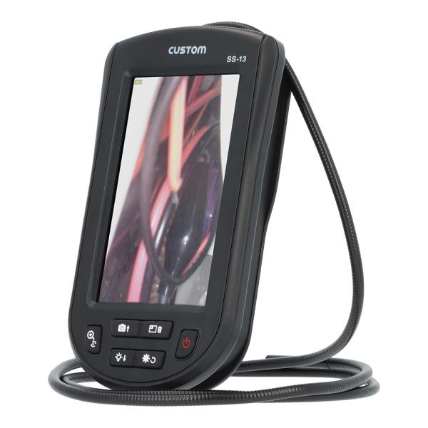 カメラケーブルを本体内部に収納。動画&amp;静止画の撮影、保存ができます。● 曲げた時の形状を保持でき、天井裏や棚の上などを観察するのに適したインターロックタイプのカメラケーブルを使用。● カメラケーブルを本体内部に収納でき、持ち運び時に...