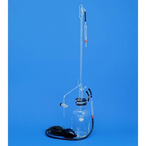 ● 平面ジョイント式ですので、ビューレット本体と瓶の着脱が容易です。● 平面ジョイント部は透明ジョイント式です。汚れは落ちやすく、また破損しにくくなっています。● 10mlのビューレットには1000mlの瓶、25・50mlのビューレットには...