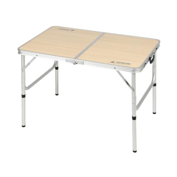 【商品名】　キャプテンスタッグ(CAPTAIN STAG) テーブル ジャスト サイズ ラウンジ チェア で食事がしやすい テーブル S UC-517 【商品説明】　・サイズ:組立時：幅約90cm×奥行約60cm×高さ約60cm/約37cm...