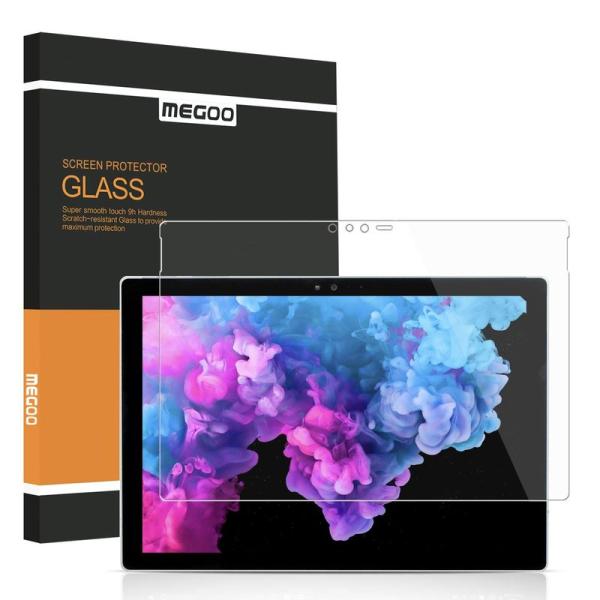 【商品名】　MEGOO Surface Pro 6/ Surface Pro 5/ Surface Pro 4 液晶保護フィルム 強化ガラス 貼り易い  【商品説明】　・モデル番号を入力してください これが適合するか確認：・硬度9H 【サイ...