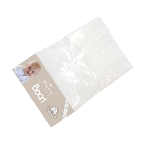 【商品名】　ブーリ(Boori) ラップシーツ ボックスシーツ 無地 UJ-WSTL 【商品説明】　・[商品サイズ] サイズ:132x70x11(cm)・[対象] 0ヶ月 ~・底面にゴムが通っている 【サイズ】　高さ : 3.60 cm　横...