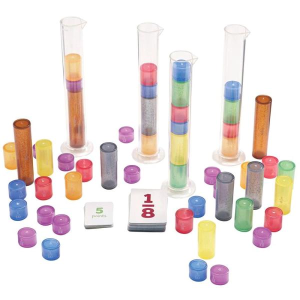 【商品名】　ラーニングリソーシズ 算数教材 分数計算ゲーム 1を作ろう EI3220 正規品 【商品説明】　・カードを引いて「1」を目指そう！引いたカードと同じ分数パーツをシリンダーに落としていき、「1」に最も近い人が高得点がもらえるゲーム...