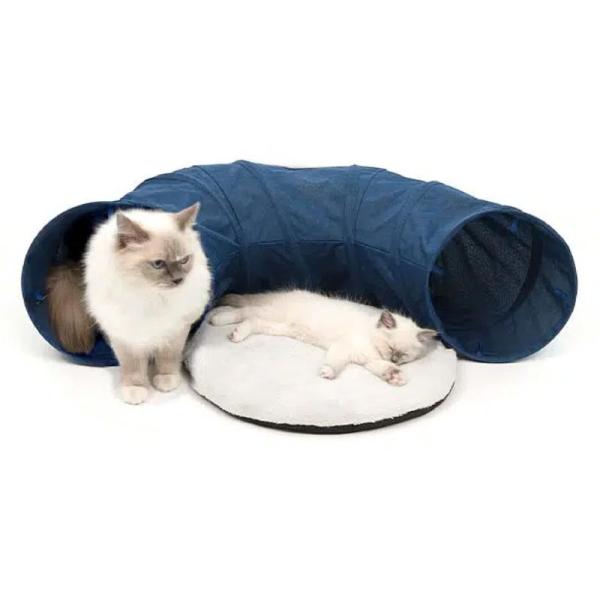 【商品名】　Catit Vesper トンネル プレイファニチャー ハウス 組立簡単 折りたたみ式 隠れ家 通気性 ベッド 97×68×28cm 【商品説明】　・Catit Vesper Play Furnitureは、可愛くて軽いのに丈夫...