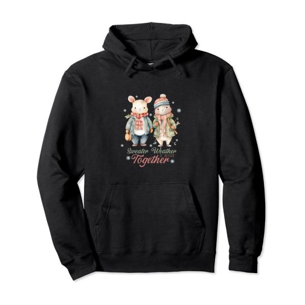 【商品名】　クリスマス セーター Weather is Better Together Tシャツ パーカー 【商品説明】　 【サイズ】　高さ : 7.49 cm　横幅 : 28.80 cm　奥行 : 35.05 cm　重量 : 500.0 ...