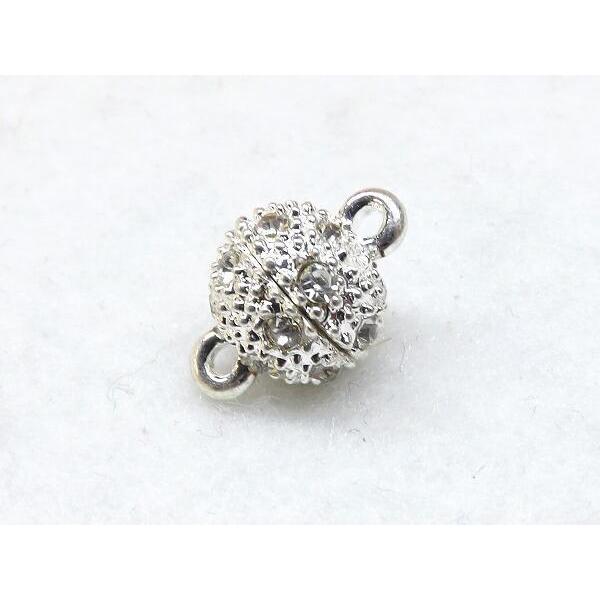 マグネットクラスプ　10mm　1個　ph-0253〜商品詳細〜サイズ・・・10mmカラー・・・白銀