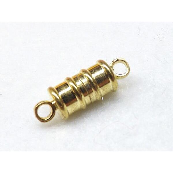 マグネットクラスプ　17×5.5mm　1個　pg-0255〜商品詳細〜サイズ・・・約17×5.5mm（カン部分含む）カラー・・・ゴールド