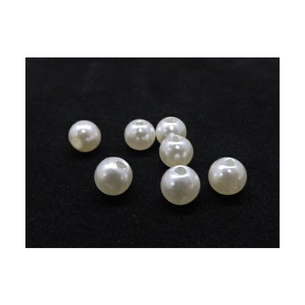 プラスチックパール　プラパール　4mm・・・100個入り 〜商品詳細〜サイズ・・・約4mm(100個)カラー・・・ホワイト商品の特性上、穴に目詰まりがある場合がございますが、穴が小さい場合は目打ちなどで広げてからお使いください。。素材の特性...