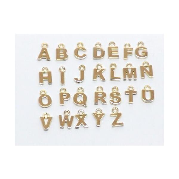 アルファベット　イニシャル　チャーム　1個入り　cha-0512〜商品詳細〜サイズ・・・約11mm 1個のお値段です。