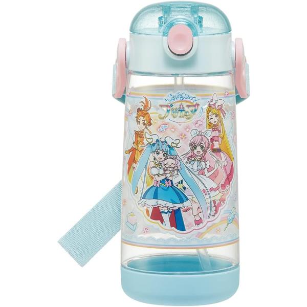 丈夫で透明度の高いPET樹脂を使用したストロー飲み口ボトルストローの飲み口で飲む練習にぴったり飲む時にキャップが戻らないキャップロック設計で飲みやすいプッシュ式で簡単楽々オープン軽量・コンパクトなのでお子様でも持ち運びしやすいショルダーベル...